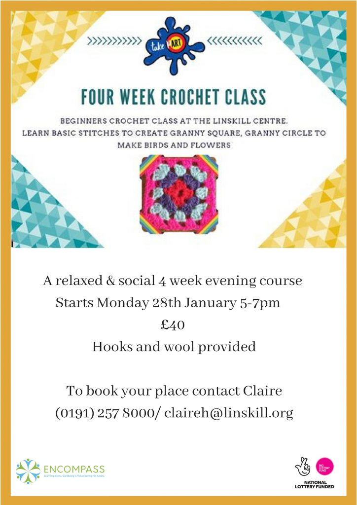 Crochet Poster January - Altering Images of Mentality