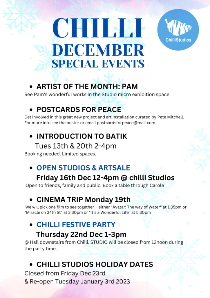 Chilli Studios News! - December 2022 - Altering Images of Mentality